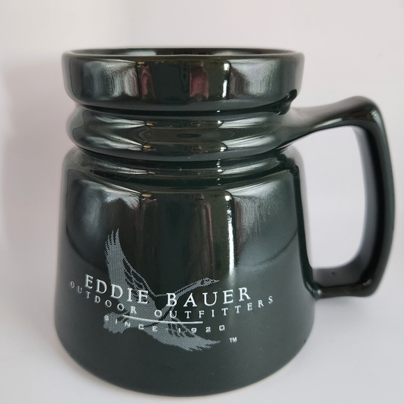 Eddie Bauer | Kitchen | Eddie Bauer Hunter Green Ceramic Travel Coffee ...